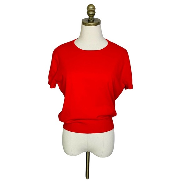 Carlisle | Tops | Carlisle Vintage Red Cropped Sweater Top Xl 2729 ...
